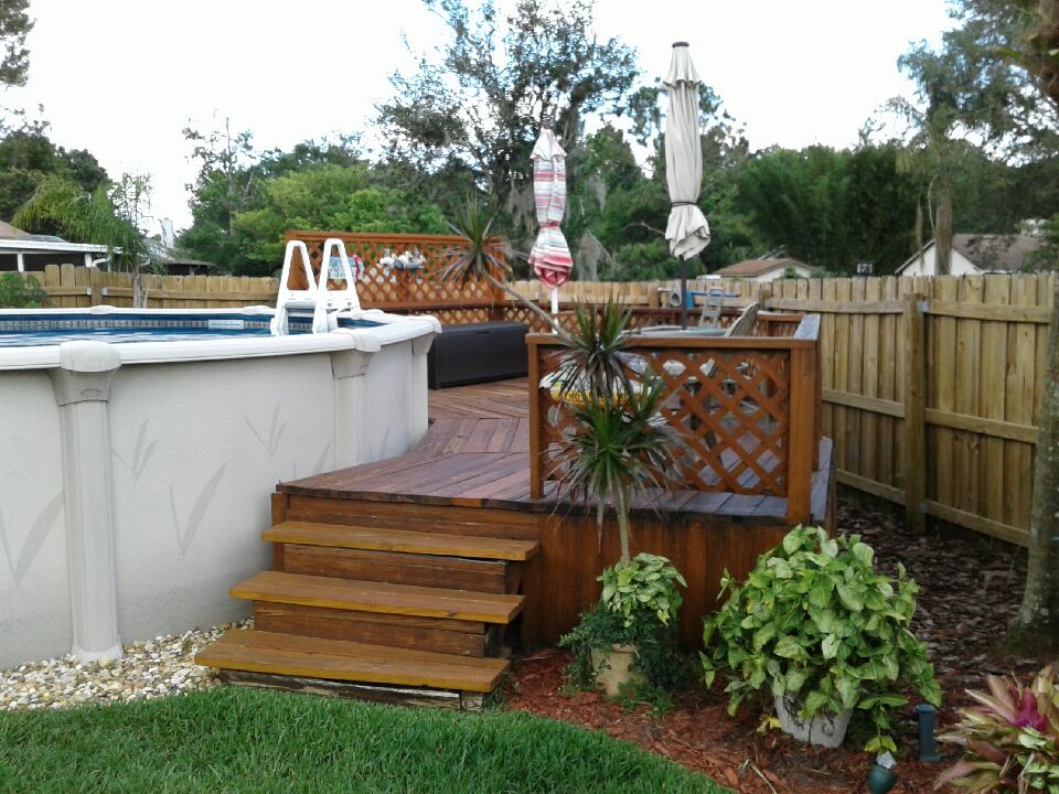 Above Ground Pools and Decks in Orlando – Central Florida Above Ground ...
